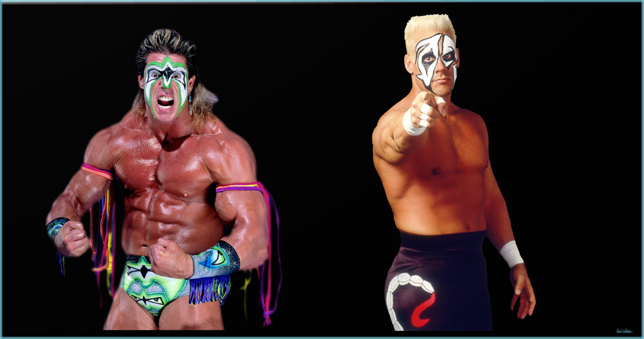 Battle of the face paint Ultimate Warrior or Surfer Sting? | Wrestling ...